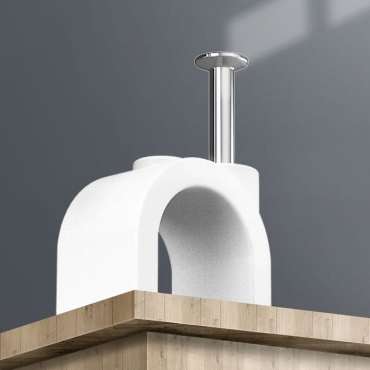 100pcs Durable U Shape Circle Wall Clip Wall Hanging PVC Pipe Cable ...