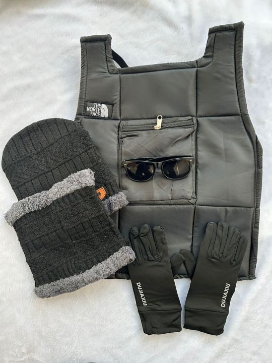 The Ultimate 5-in-1 Winter Riding Combo Set: Head-to-Chest Thermal ...