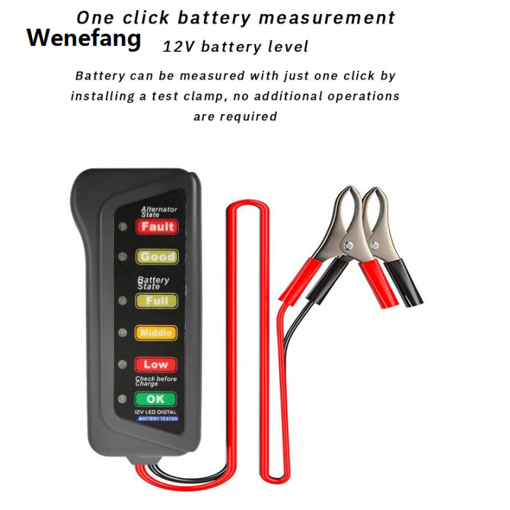 Wenefang Battery Tester Automobile Motorcycle Battery Car Battery New ...