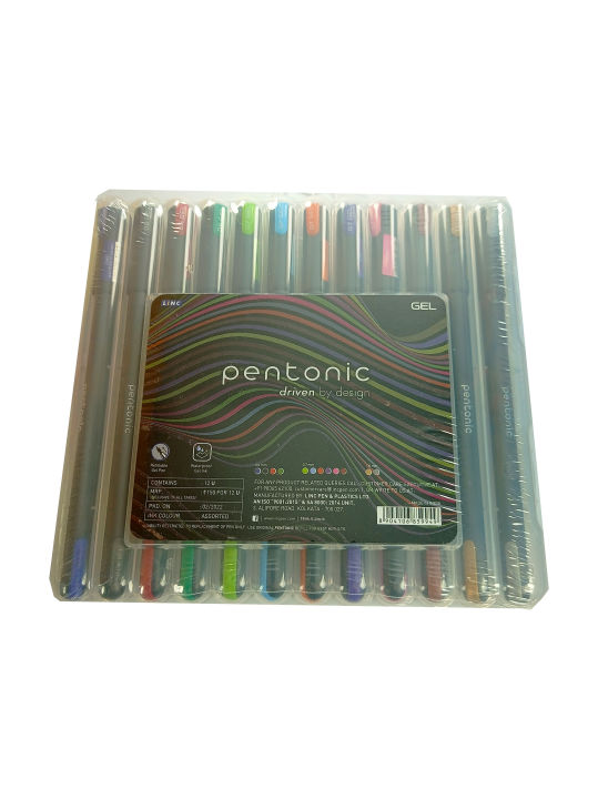 Linc Pentonic Gel Pen 12 Colours (Pack Of 12 Pcs) | Daraz.com.np