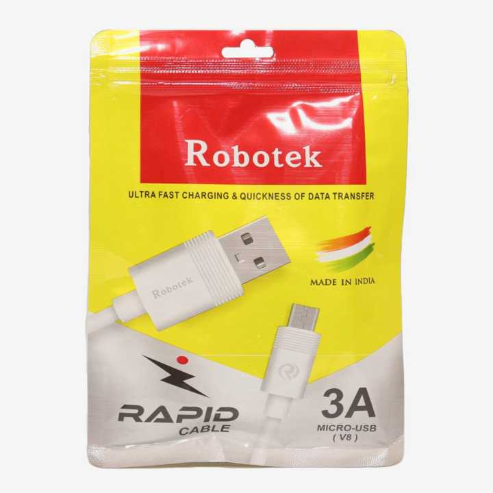 Robotek Ultra Fast Charging & Quickness Of Data Transefer Cable | Daraz ...