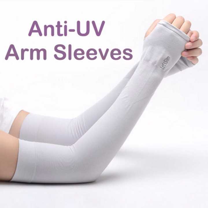 Korea Lets Slim Cooling UV Protection Arm Sleeves Hand Sock Let's Slim ...