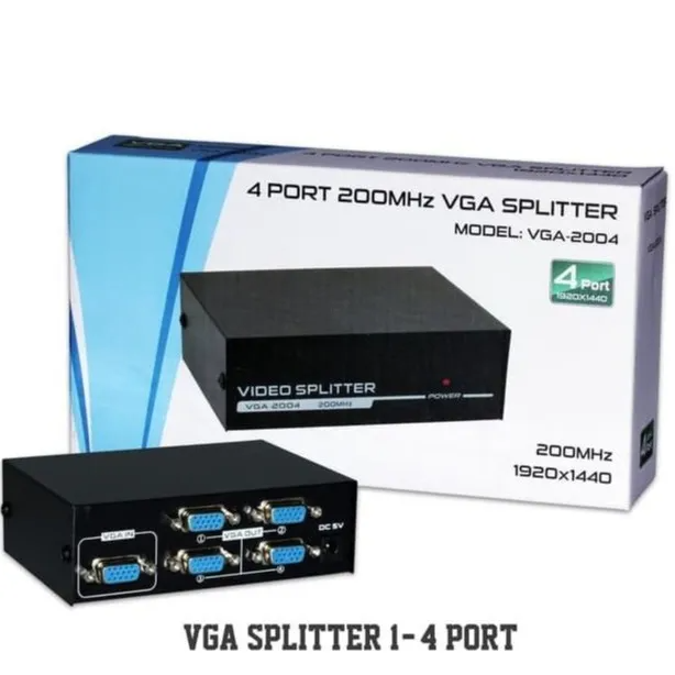 4 Port 200 MHz VGA Video Splitter | Daraz.com.np