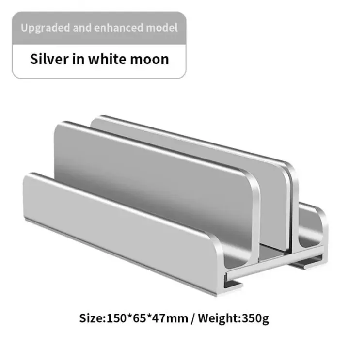 RYRA Aluminum Vertical Laptop Stand Holder Adjustable Desktop Notebook ...