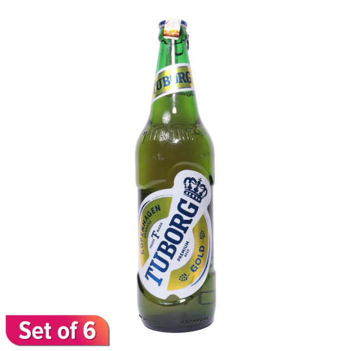 Tuborg Gold Beer, 650ml, 6 Piece | Daraz.com.np