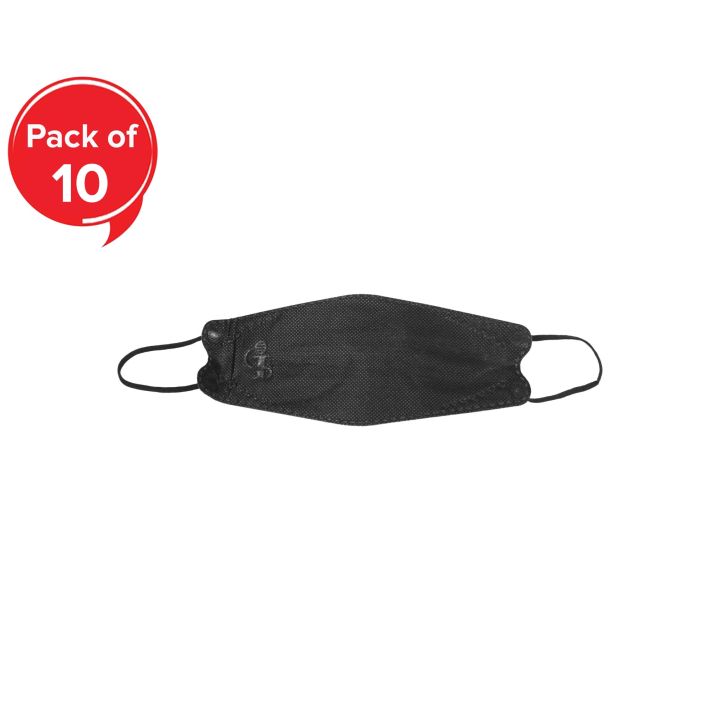 KF94 Black Color Adult Mask | Pack of 10 | | Daraz.com.np