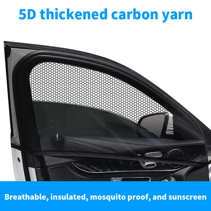 UV Sunshine Cover Shade Mesh Car Window Screen Door Covers Front Rear ...
