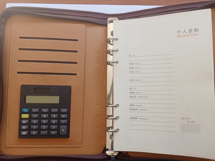Executive Diary With Calculator Notebook Diaries Leather Cover ...