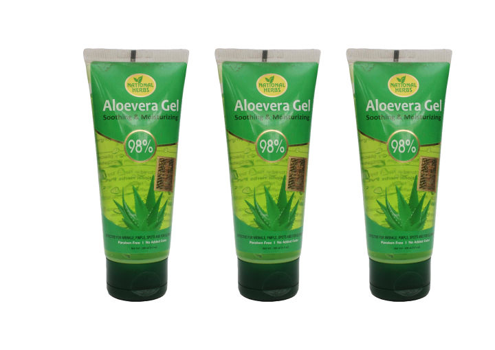 National Herbs Alovera Gel Soothing And Moisturizing 100Ml (Pack of 3 ...