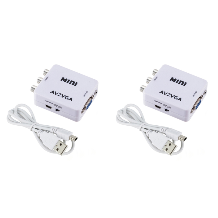 LKPCIGCXM 2X AV () to VGA Audio Video Converter,Support Resolution ...
