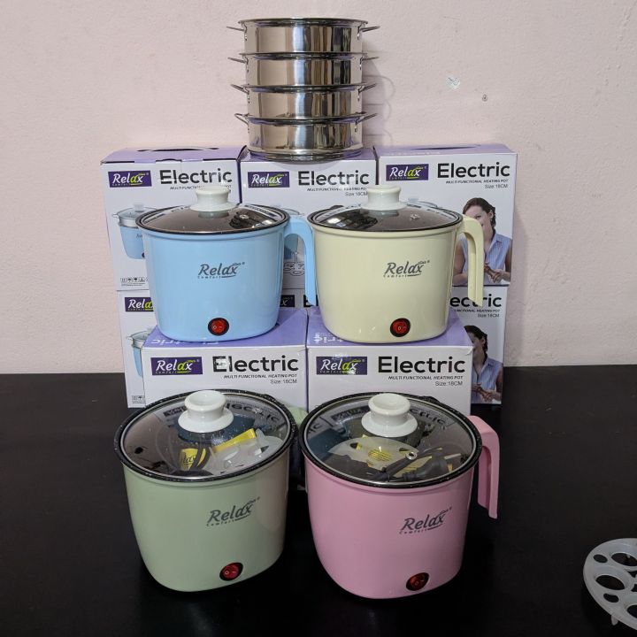 MTS Multifunctional Cooking Electric Pot Electric Cooking Pot 1.8L With ...
