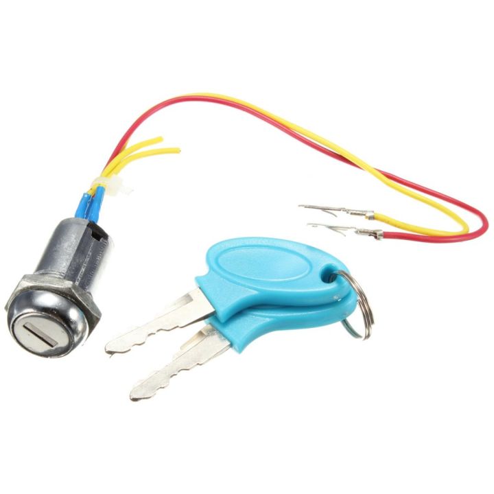 sports Universal 2 Wires Ignition Switch Keys Lock for Electric Bike ...