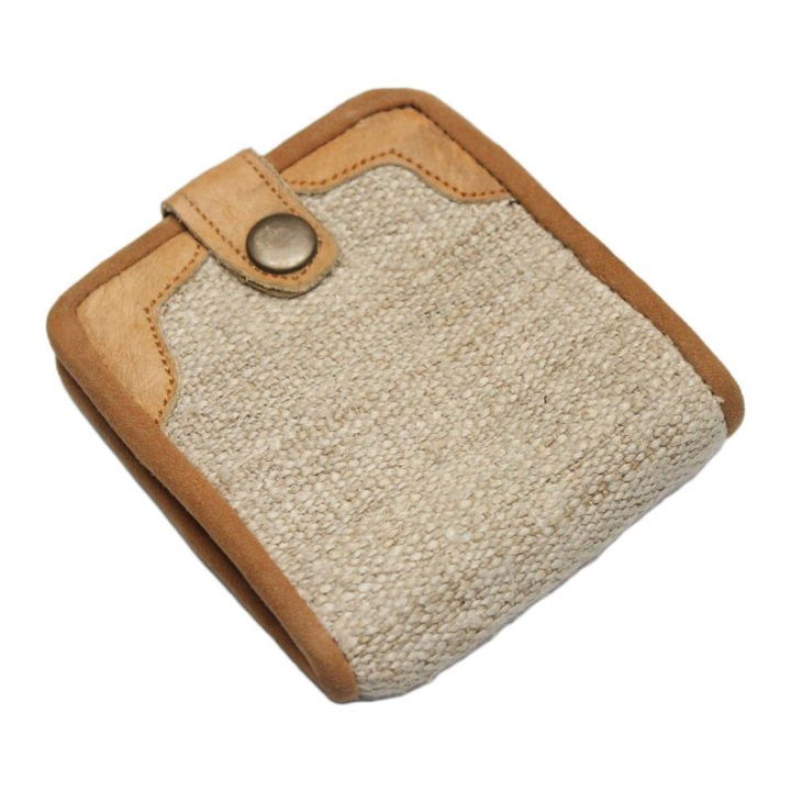 Coffee Brown Plain Design Hemp Purse For Men | Daraz.com.np