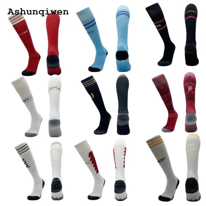 Ashunqiwen New 2023-2024 European Football Club Socks Breathable Long ...