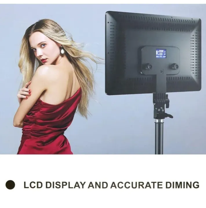 LED Panel Photography Light Studio Video Live Dimmable LED Photographic ...