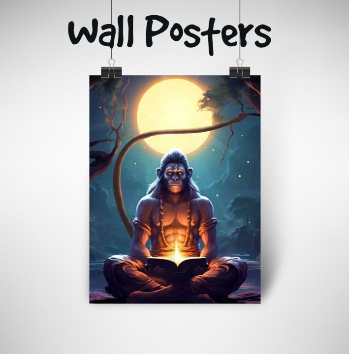 Hanuman | Exclusive Release | Wall Posters to Decor your Room | A4 Size ...