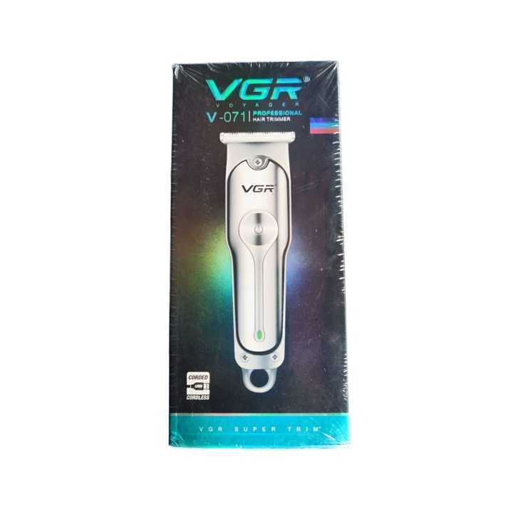 VGR V-071 Cordless Professional Hair Clipper Runtime 120 Min Trimmer For Men With 3 Guide Combs ...
