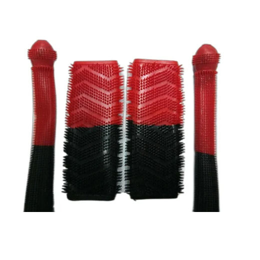 Universal Fancy PVC Rubber Lever & Handle Grip Cover(Black & Red ...