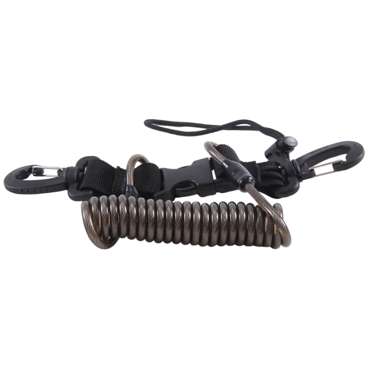 Scuba Diving Lanyard Coil Springs Camera Lanyard Spiral with Ring Dive ...