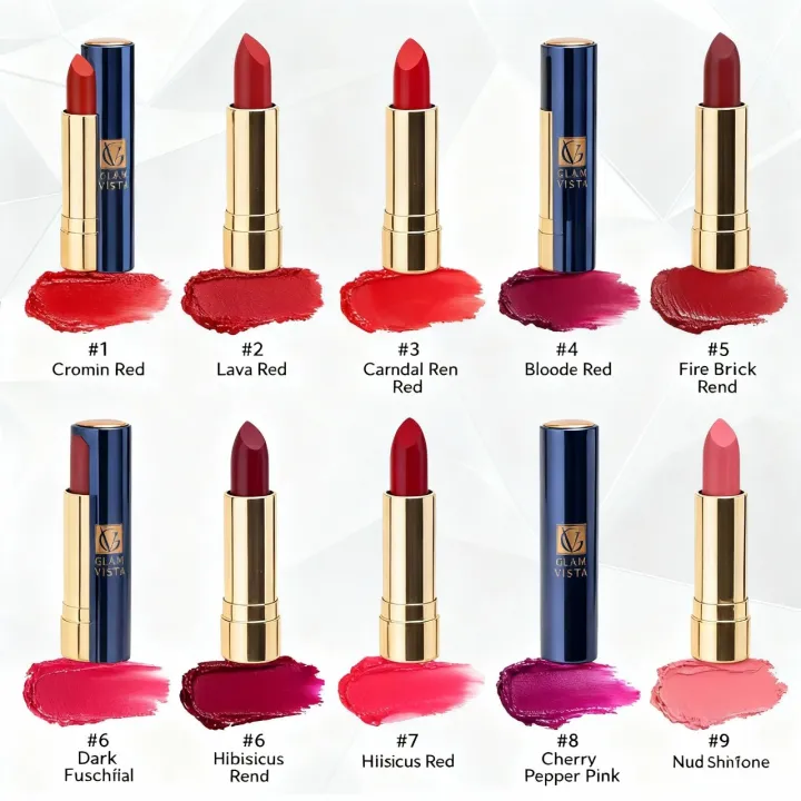 1 Piece Glam Vista Super Matte Non-Transfer Full Coverage Lipstick ...