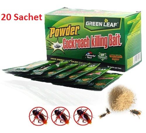 Green Leaf Cockroach Killing Bait/Powder-20pkt | Daraz.com.np