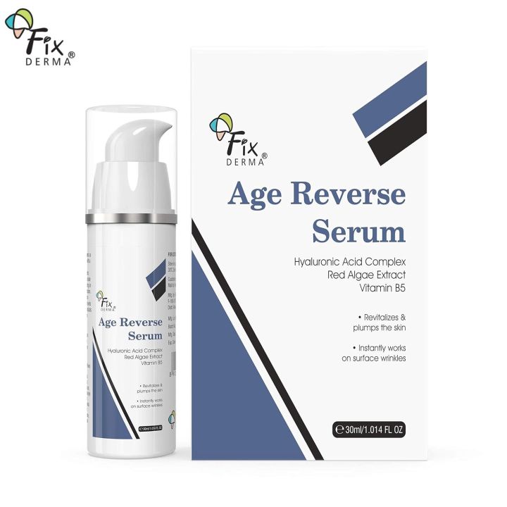 Fix Derma Age Reverse Serum 30 ml with 5% Hyaluronic Acid | Anti Aging ...