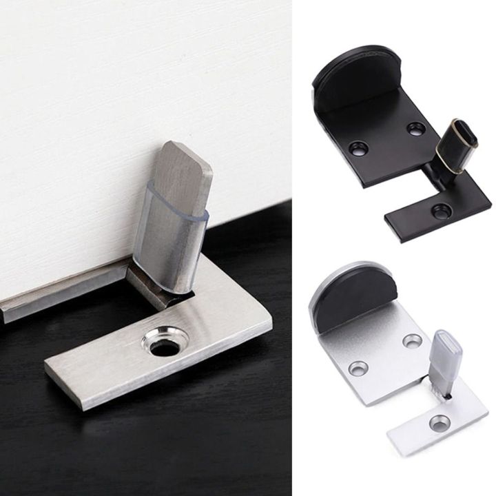 New Stainless Steel Folding Door Stop Self Adhesive Sound Dampening ...