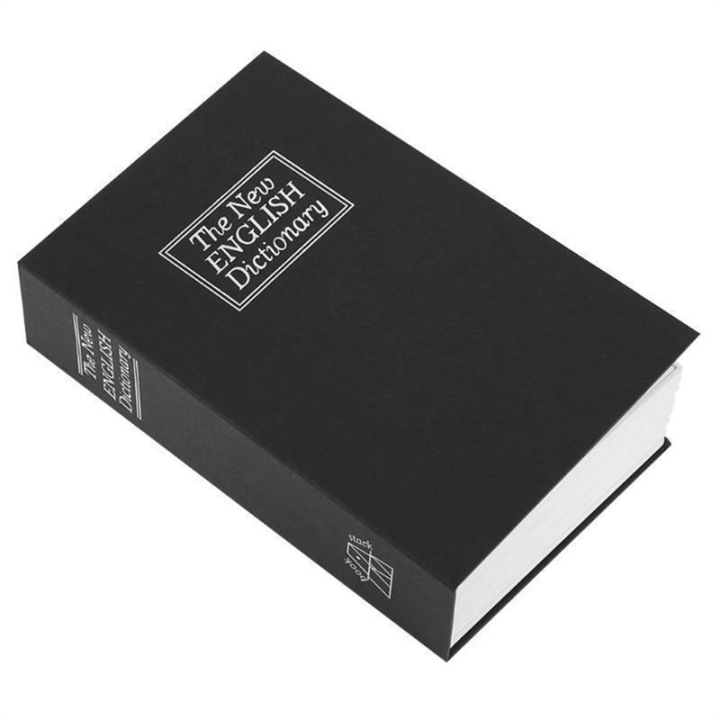 Transfer Book Safe with Combination Lock Metal Lock Box Money Storage ...