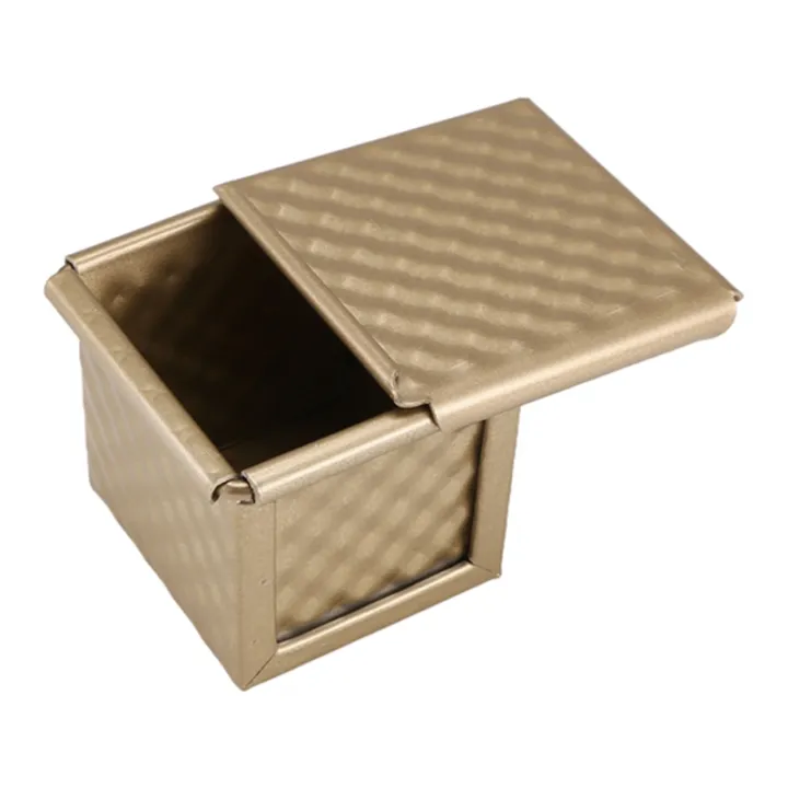 3Pcs Square Loaf Pan with Lid Toast Mold Bread Pan Pullman Loaf Pan ...