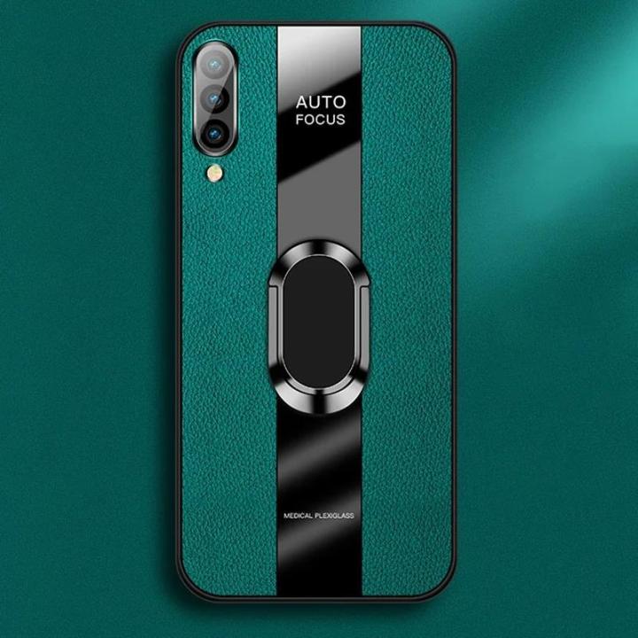Ring Holder Leather Case For Samsung Galaxy A50 A70 A90 5G S A30S A50S ...