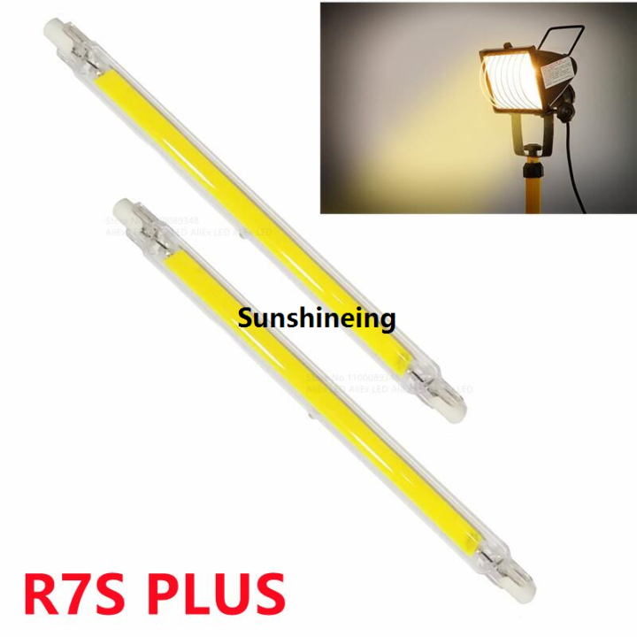 LED R7S Glass Tube COB Bulb 78MM 118MM High Power R7S Corn Lamp J78 ...