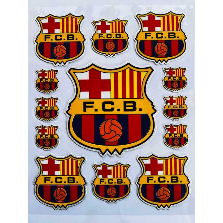 3D Football Team Club Stickers | Daraz.com.np