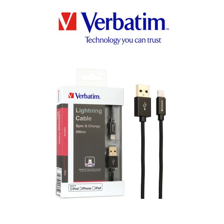 Verbatim 65361 Lightning Cable 200cm | Daraz.com.np