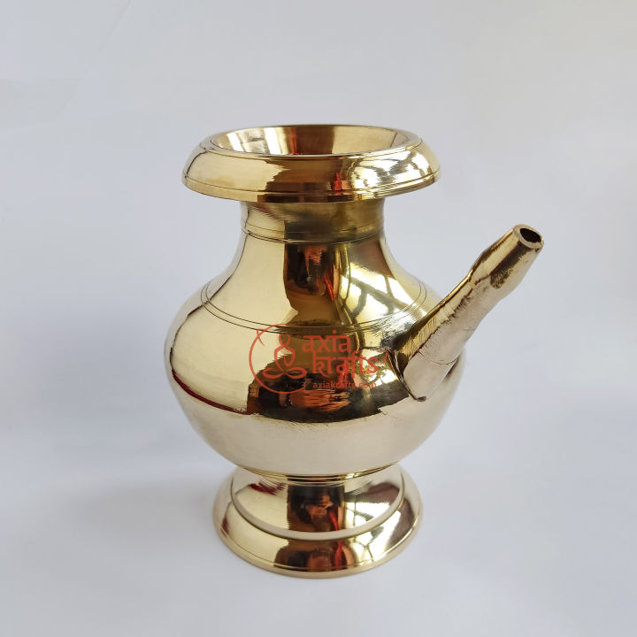 Axia Krafts Brass Karuwa 6 inches 600ml Dhalot Karuwa | Daraz.com.np