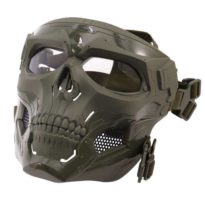 LKPCIGCXM Skull Mask Full Face Helmet Mask Horror Halloween Protective ...