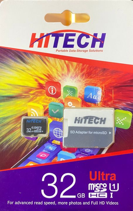 Micro SD 4/8/16/32 GB High Speed Series Class-10 HI-TECH Memory Card ...