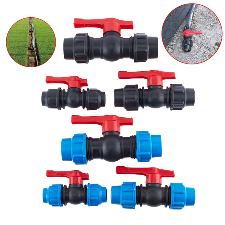 20/25/32mm Water Pipe Quick Valve Connector PE Tube Ball Valves ...