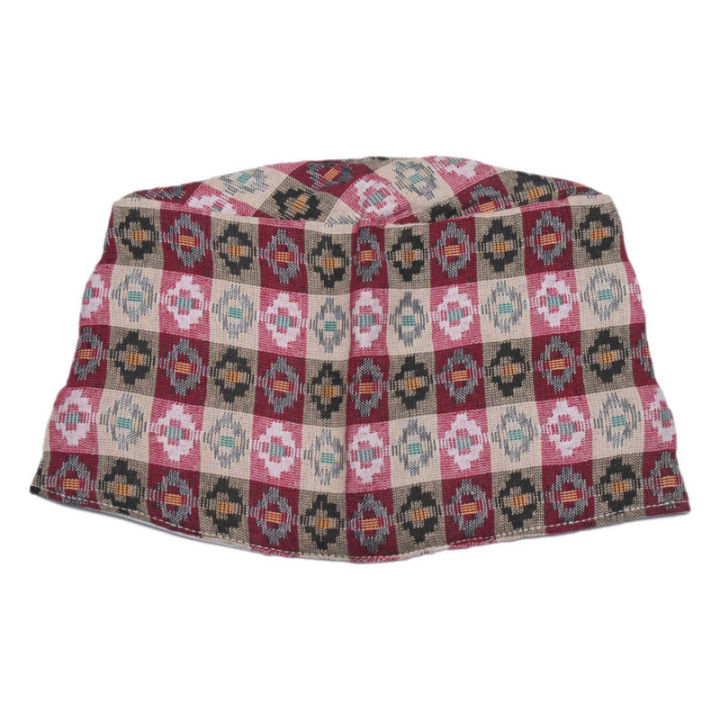 Brown Nepali Dhaka Topi For Men | Daraz.com.np