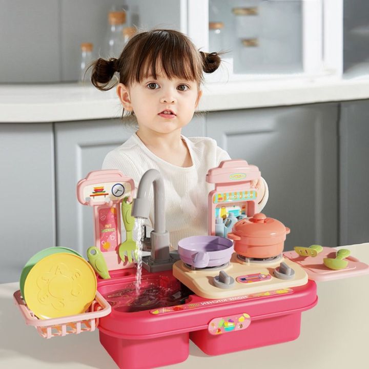 New Play House Children's Dishwasher Toys Electric Automatic Water ...
