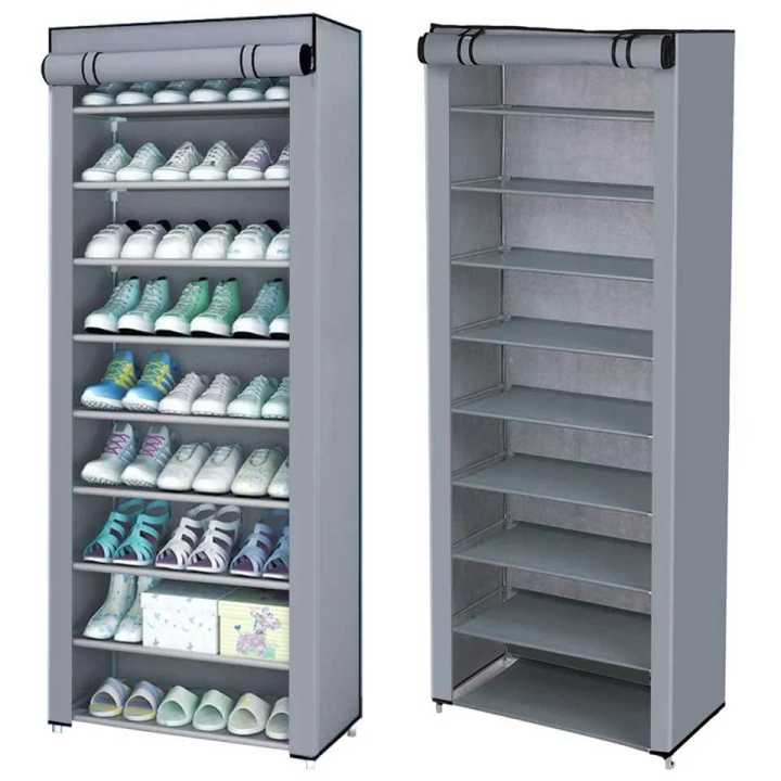 9 Layers Portable And Folding Shoe Rack (60 X 30 X 140 Cms) | Daraz.com.np
