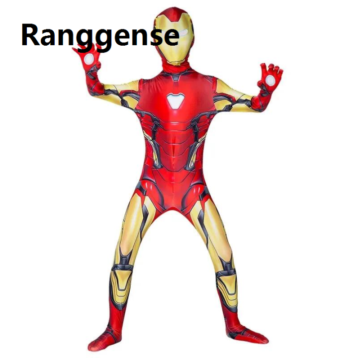 Ranggense Iron Man Costume for Boys Girl Superhero Iron Man Cosplay ...