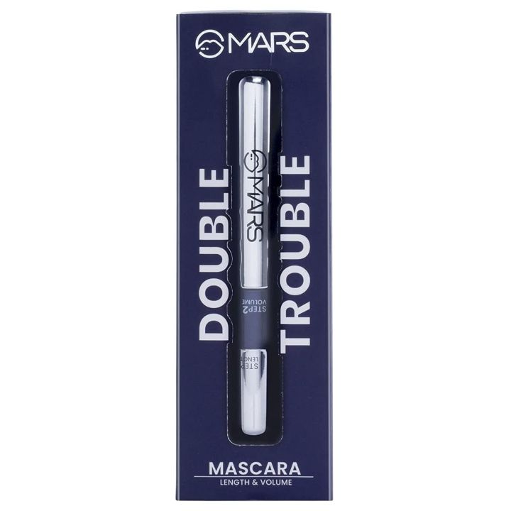MARS Double Trouble Volumizing and Lengthening Mascara | 2-in-1 Mascara ...