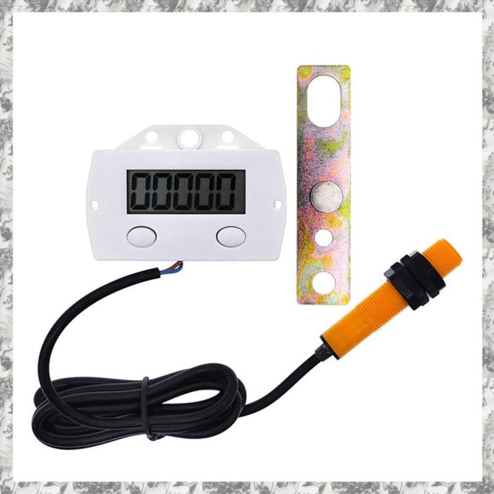 1 Set Digital Display Counter Magnetic Induction Counter Switch Punch ...