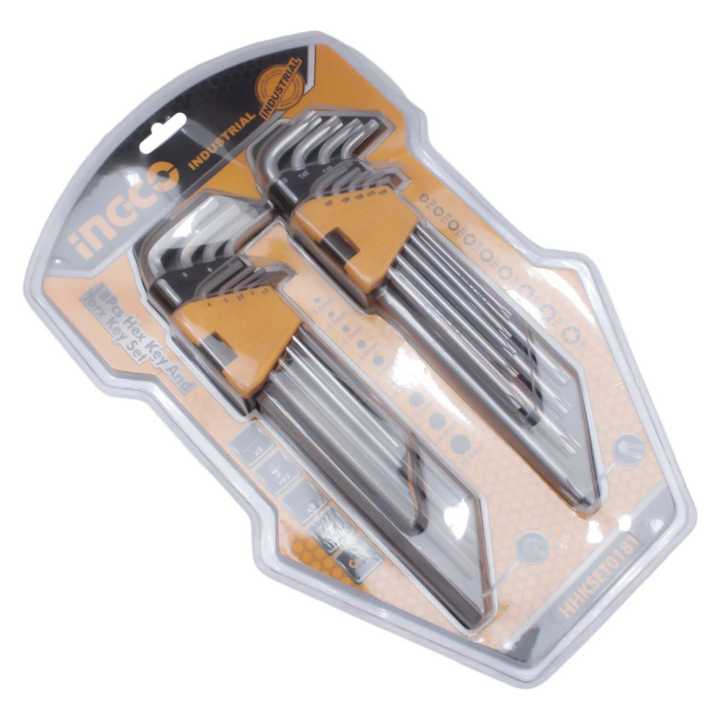 InGco Industrial 18 Pcs Hex Key And Torx Key Sets | Daraz.com.np