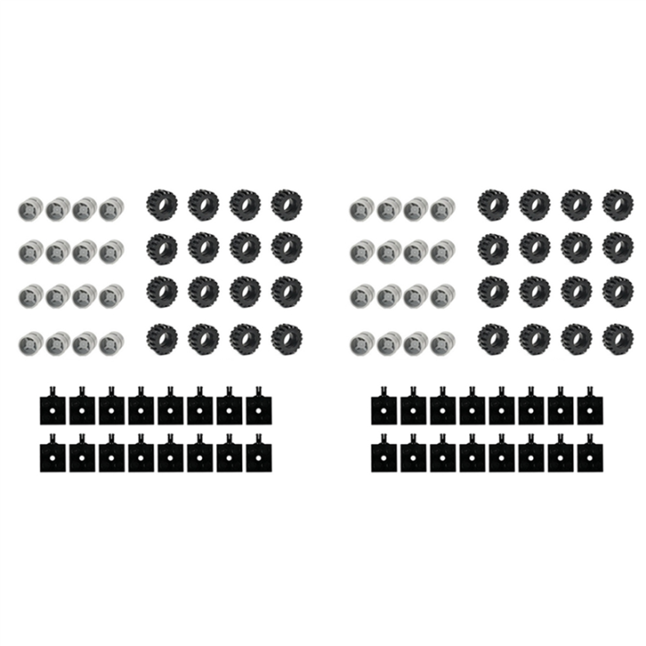 96PCS Mini Wheel Axles Pack Block Car Accessories Tyre Hub Classic ...