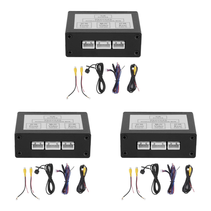 3X Car Front View Camera Switcher Parking Camera Converter Front Rear ...