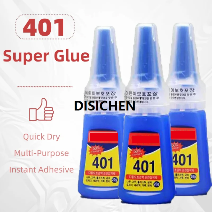 DISICHEN 401 Glue Instant Fast Adhesive Bottle Stronger Super Glue ...