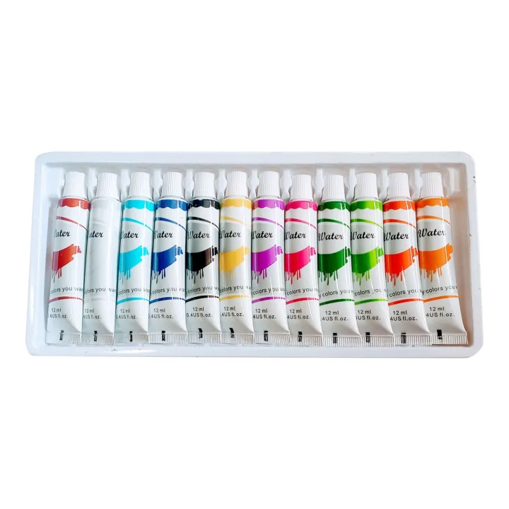 Water Color Tube 12 Shade 12 Ml | Daraz.com.np