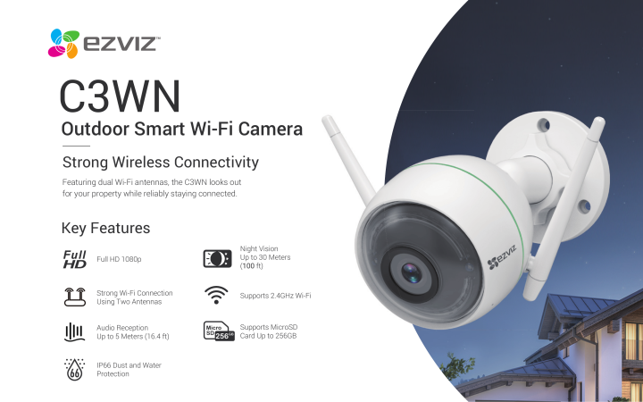 Ezviz C3WN 2MP Outdoor Wifi Camera | Daraz.com.np