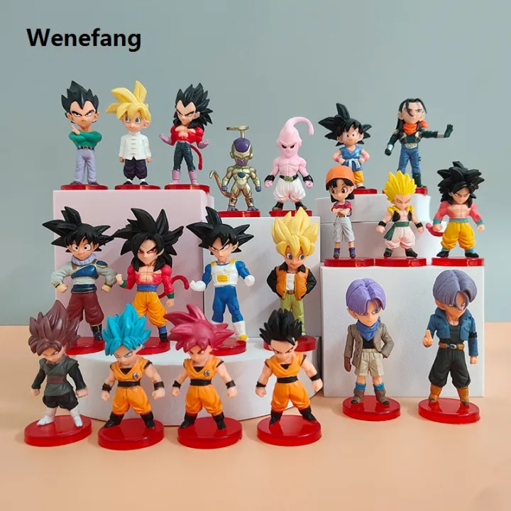 Wenefang Dragon Ball Z Super Saiyan Goku Anime Figure Toy DBZ Mini ...